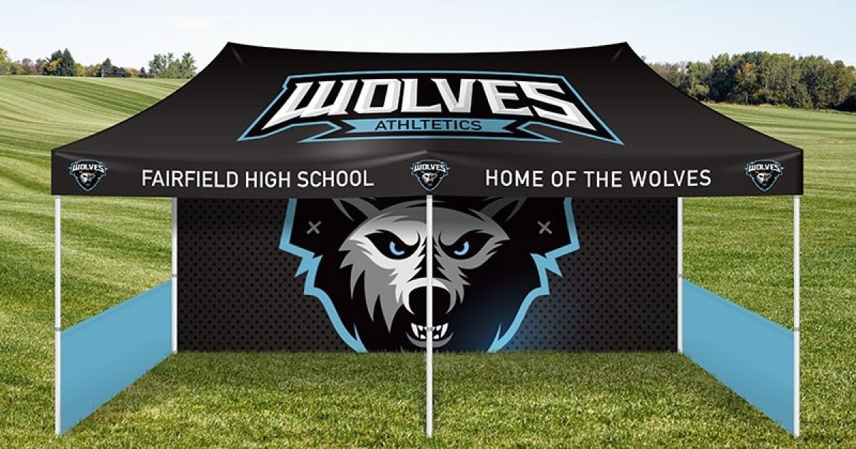 Custom Sports Team Tents | Team Fitz Graphics