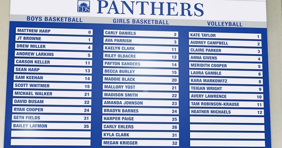 Team Roster Boards | Team Fitz Graphics