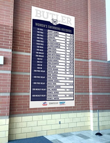 Swimming Pool Record Boards | Team Fitz Graphics