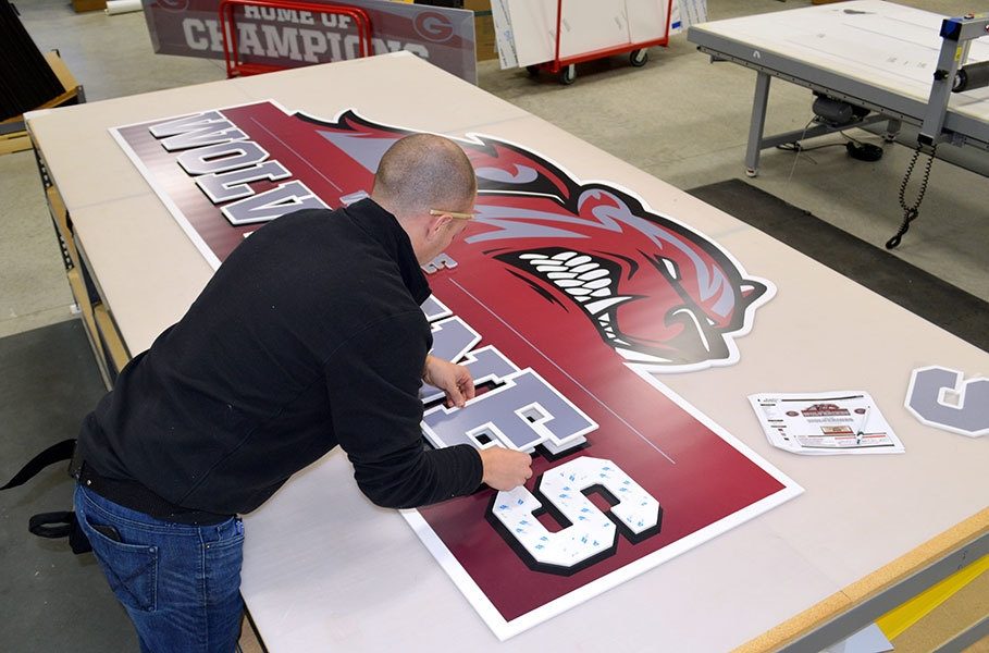 Custom Gym Graphics & Athletic Signs | Team Fitz Graphics