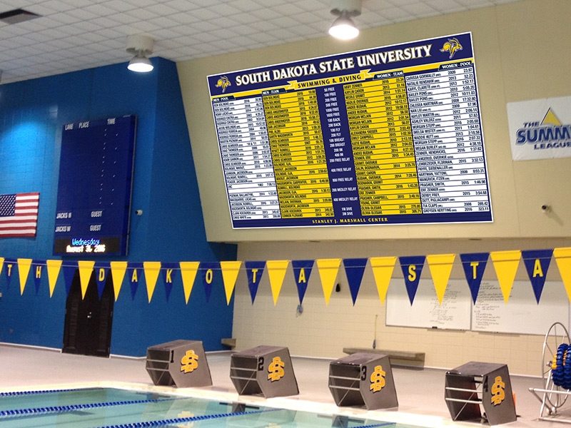 Swimming Pool Record Boards | Team Fitz Graphics
