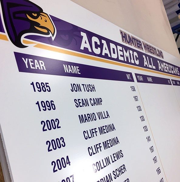 Wrestling Record Boards | Team Fitz Graphics